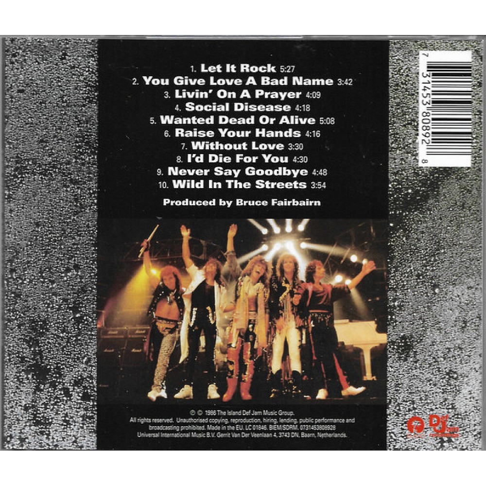 Bon Jovi - Slippery When Wet CD - 0731453808928