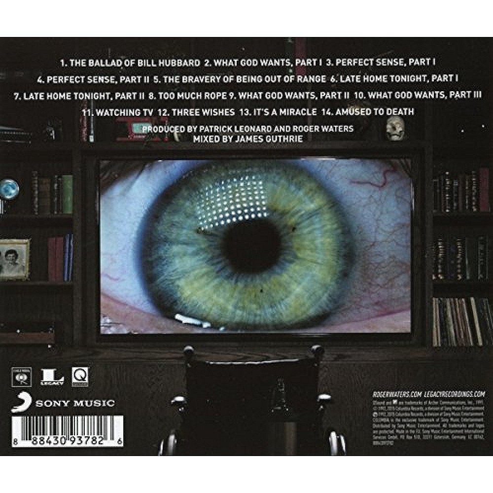 Roger Waters - Amused To Death CD - 0888430937826