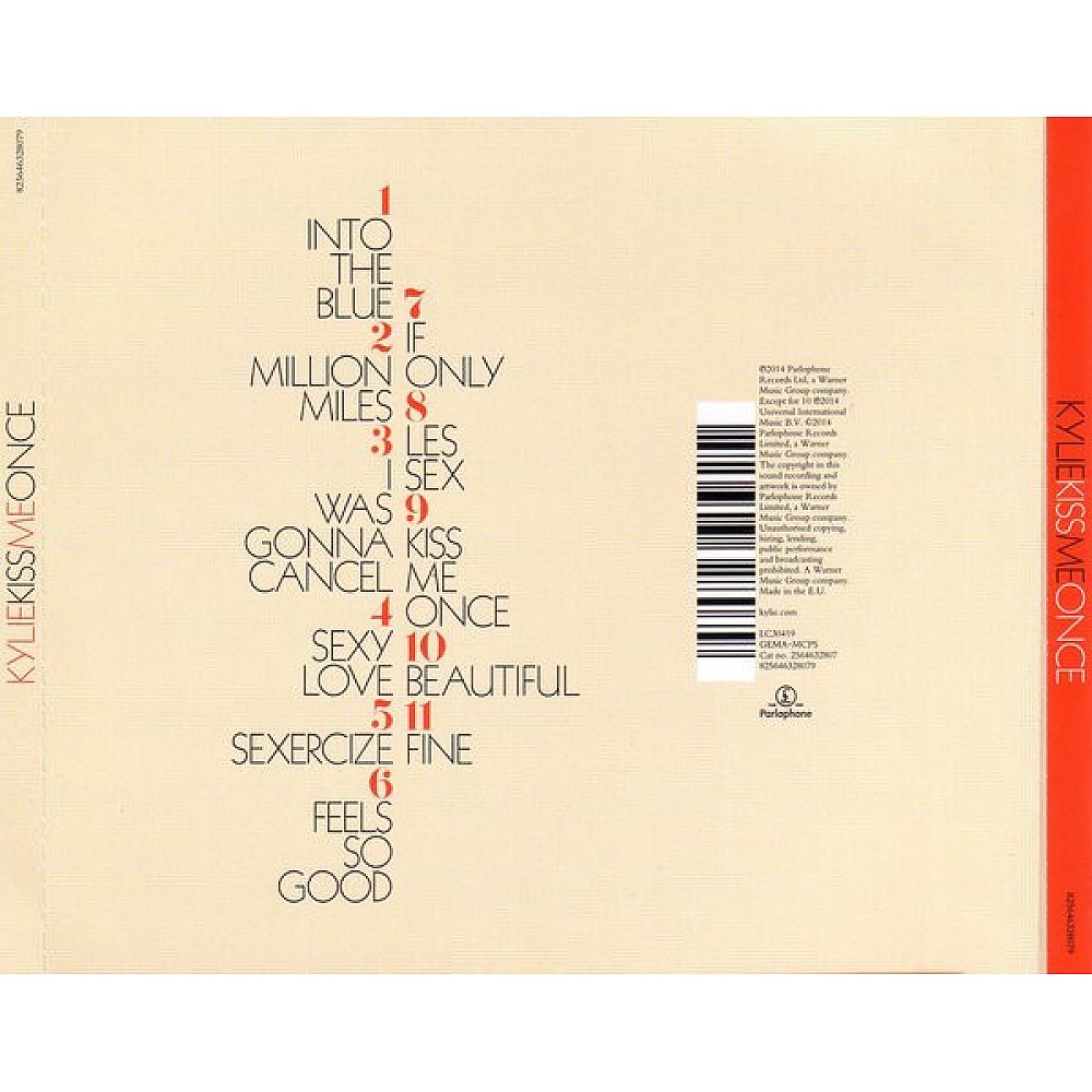 Kylie Minogue - Kiss Me Once CD - 0825646328079