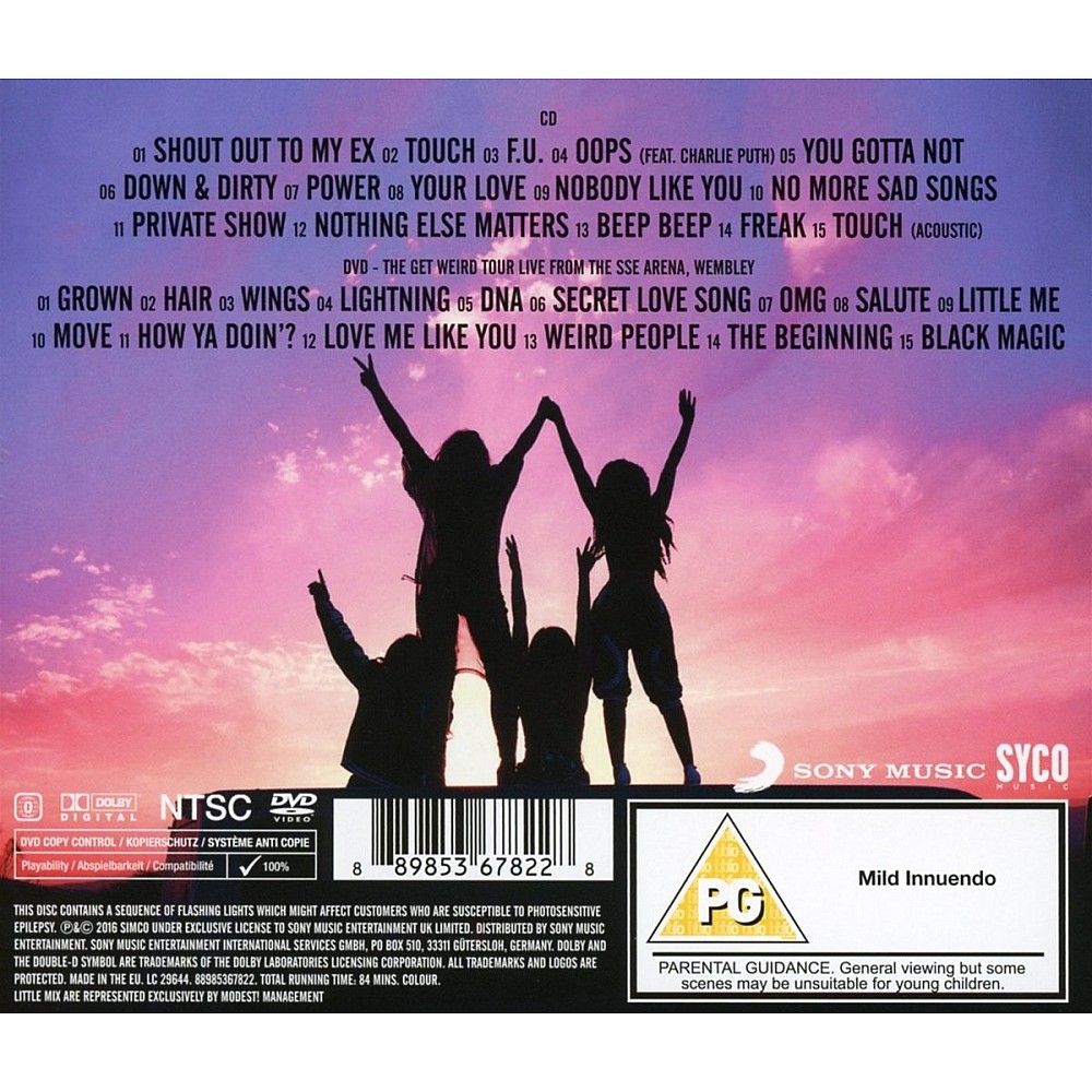 Little Mix - Glory Days CD + DVD - 0889853678228